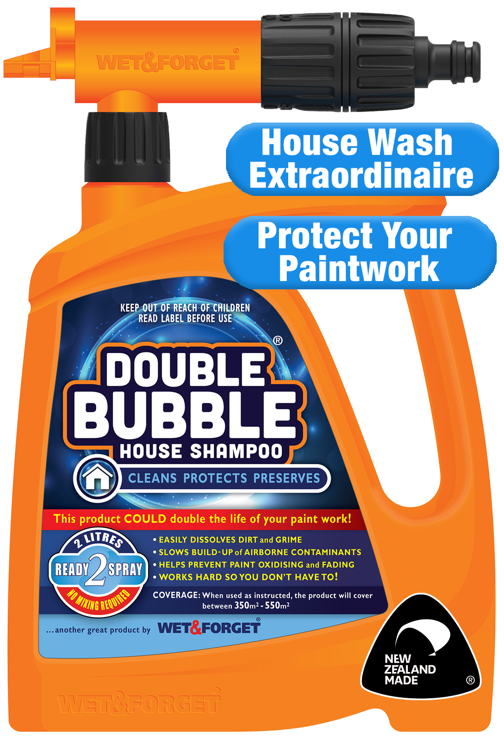 Double Bubble House Wash Wet Forget NZ